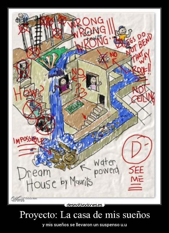 Proyecto: La casa de mis sueños | Desmotivaciones