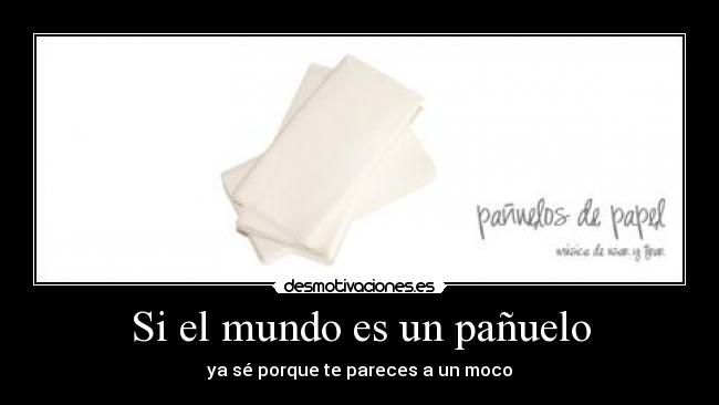 Si el mundo es un pañuelo | Desmotivaciones