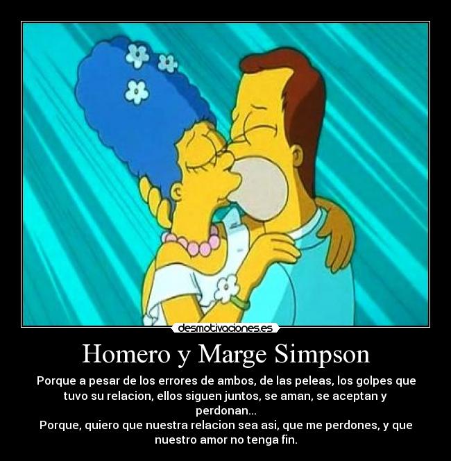 Homero y Marge Simpson | Desmotivaciones