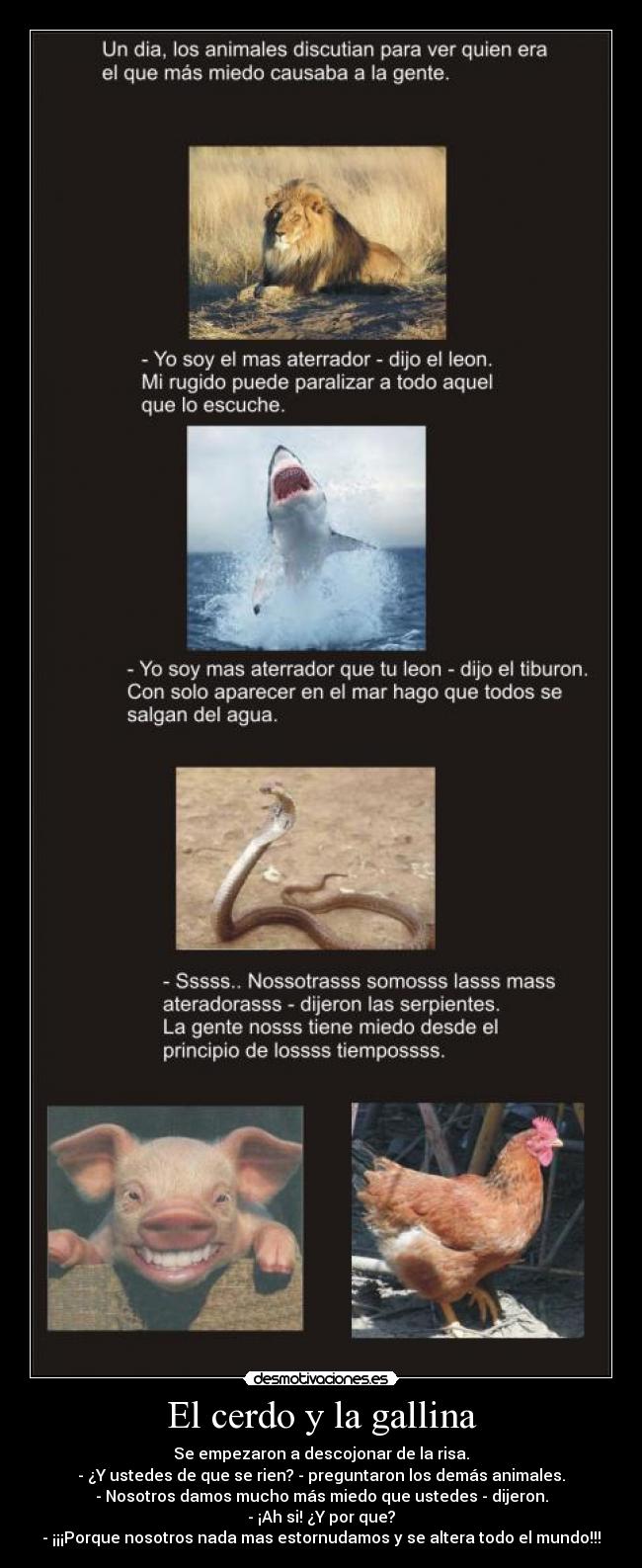 El cerdo y la gallina | Desmotivaciones