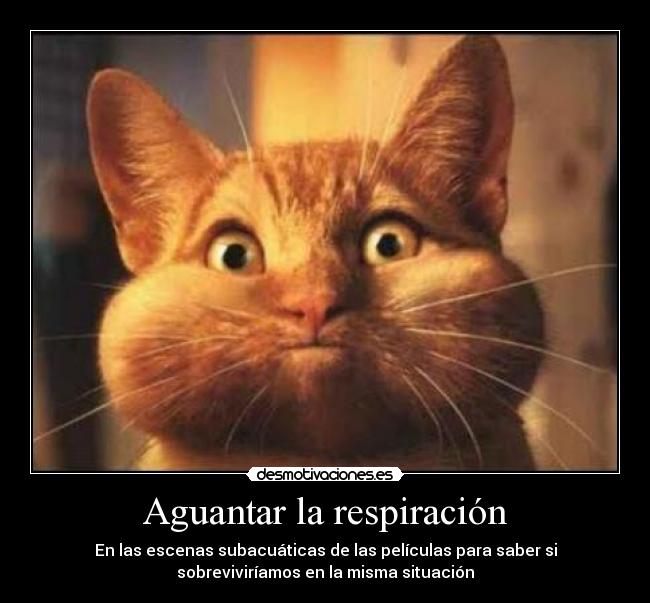 Aguantar la respiración | Desmotivaciones Aguantar la respiración | Desmotivaciones