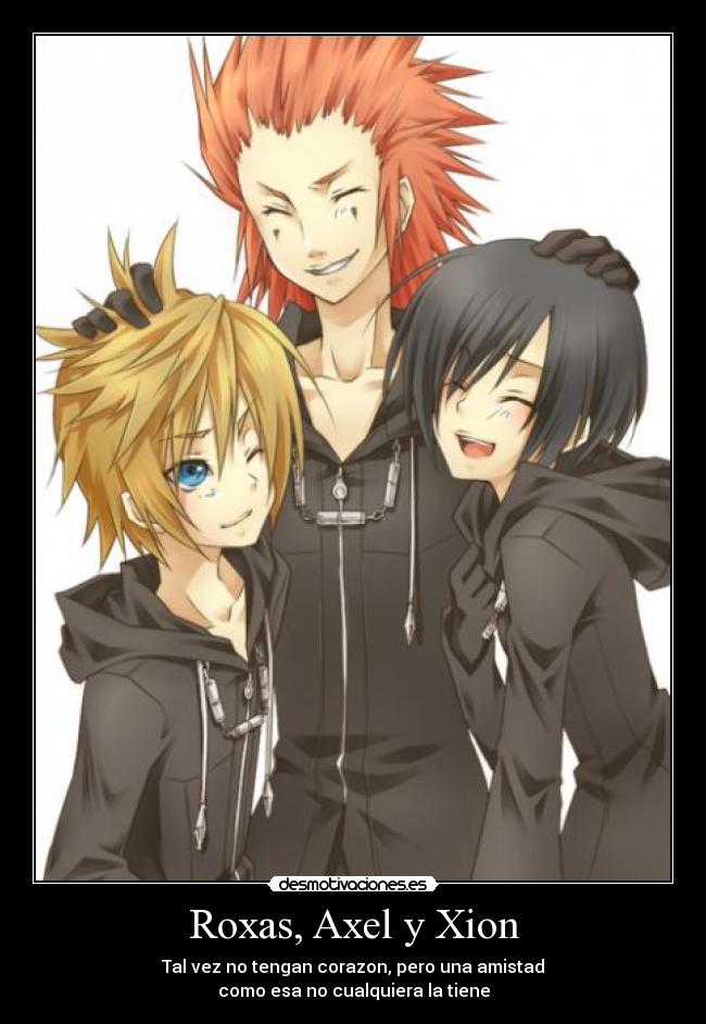 Roxas, Axel y Xion | Desmotivaciones