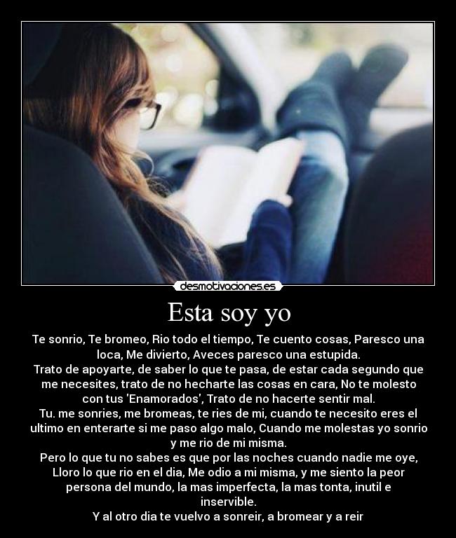 Esta soy yo | Desmotivaciones
