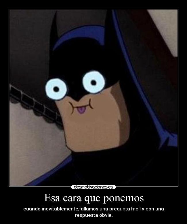 Caricatura De Cara De Meme De Batman