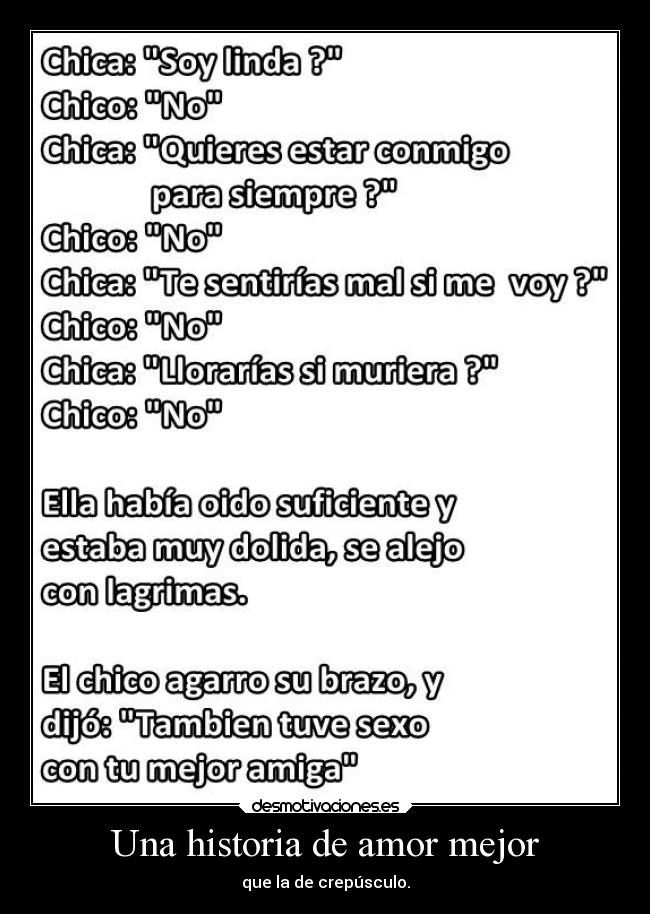 Una historia de amor mejor | Desmotivaciones