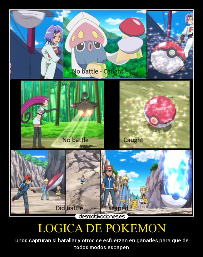 LOGICA DE POKEMON | Desmotivaciones