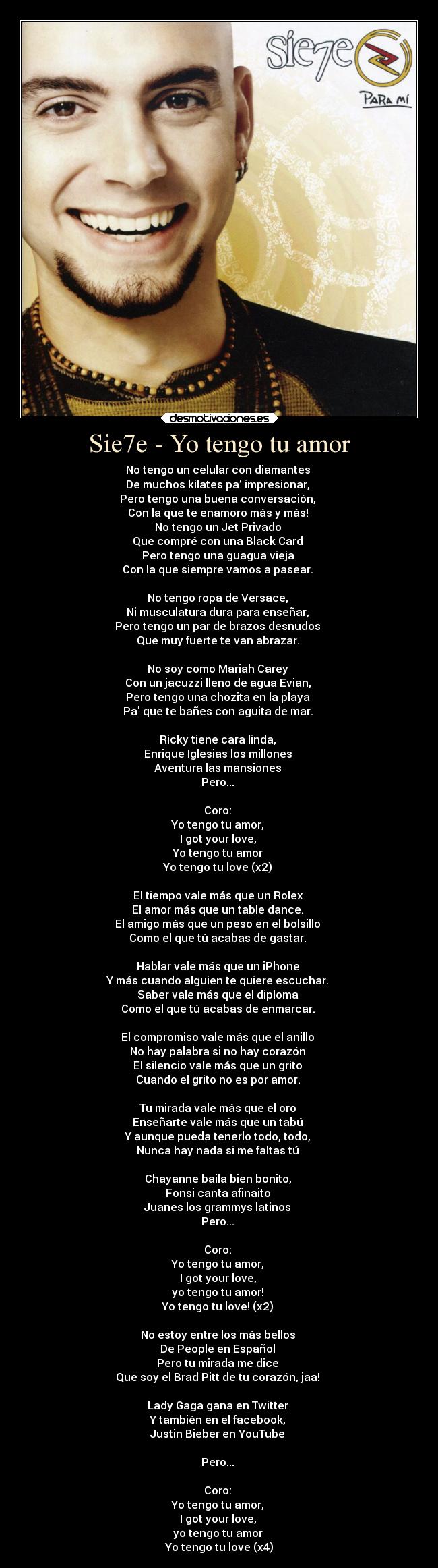 Imágenes y Carteles de YOTENGOTULOVE | Desmotivaciones