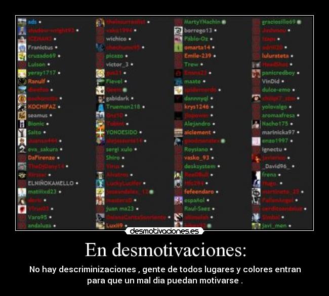 En desmotivaciones: | Desmotivaciones
