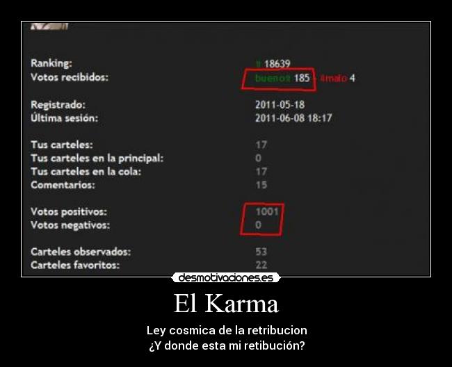 El karma | Desmotivaciones