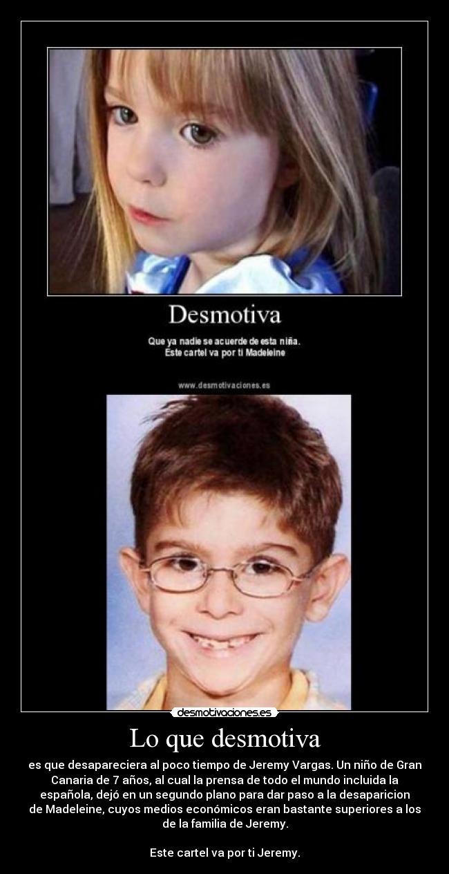 Imágenes y Carteles de DESAPARECIDOS Pag. 7 | Desmotivaciones