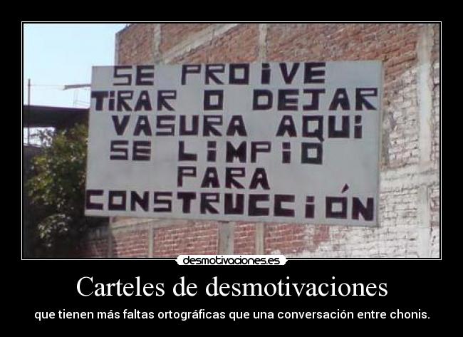 Carteles de desmotivaciones | Desmotivaciones