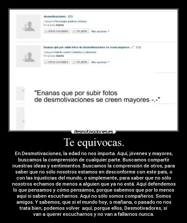 Imágenes y Carteles de DESMOTIVADORA | Desmotivaciones