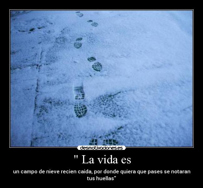 Imágenes y Carteles de HUELLA Pag. 13 | Desmotivaciones