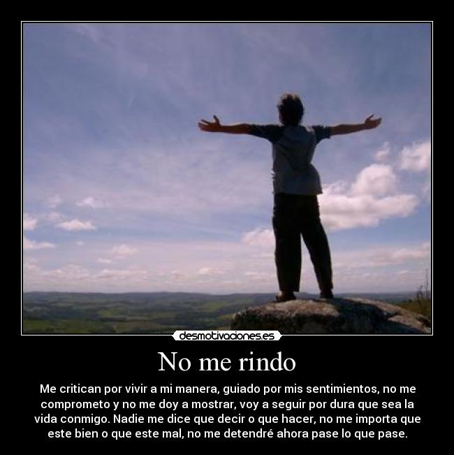 No me rindo | Desmotivaciones