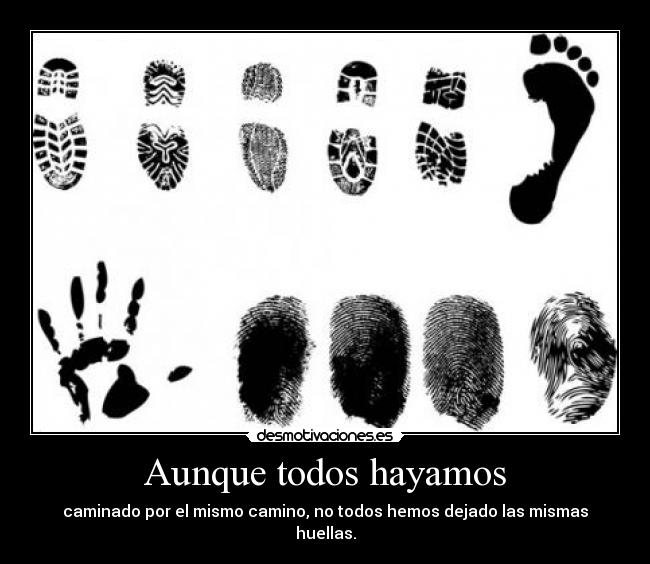 Imágenes y Carteles de HUELLAS Pag. 22 | Desmotivaciones