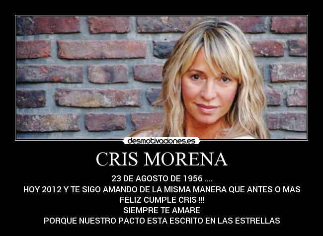 CRIS MORENA | Desmotivaciones