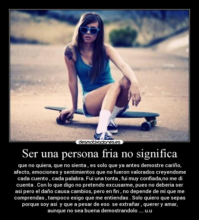 QUE ES SER UNA PERSONA FRIA ️ Mentalidad Humana