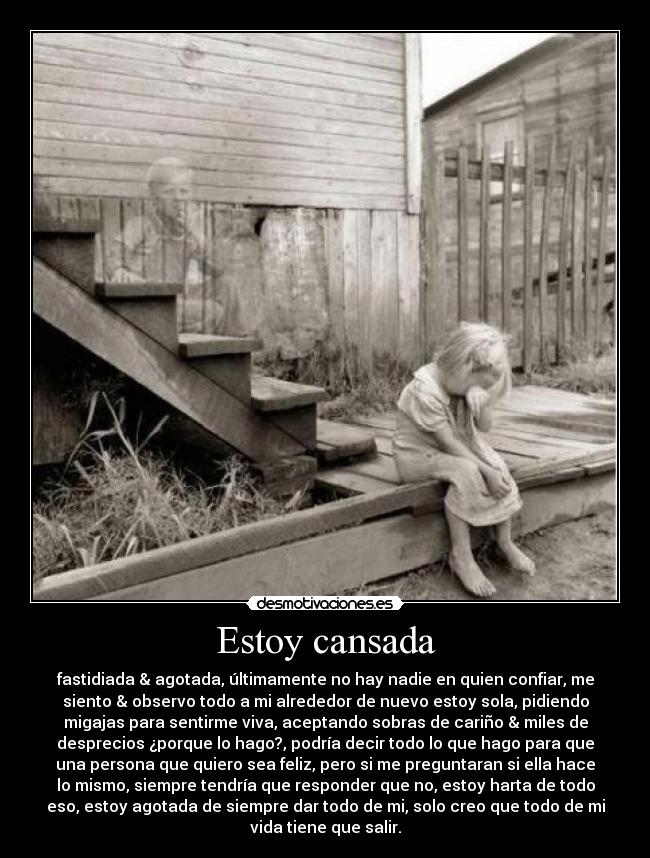 Estoy cansada | Desmotivaciones