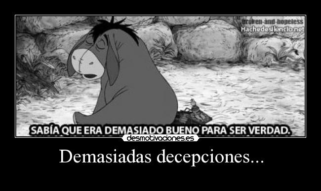 Imágenes y Carteles de DECEPCIONES Pag. 39 | Desmotivaciones
