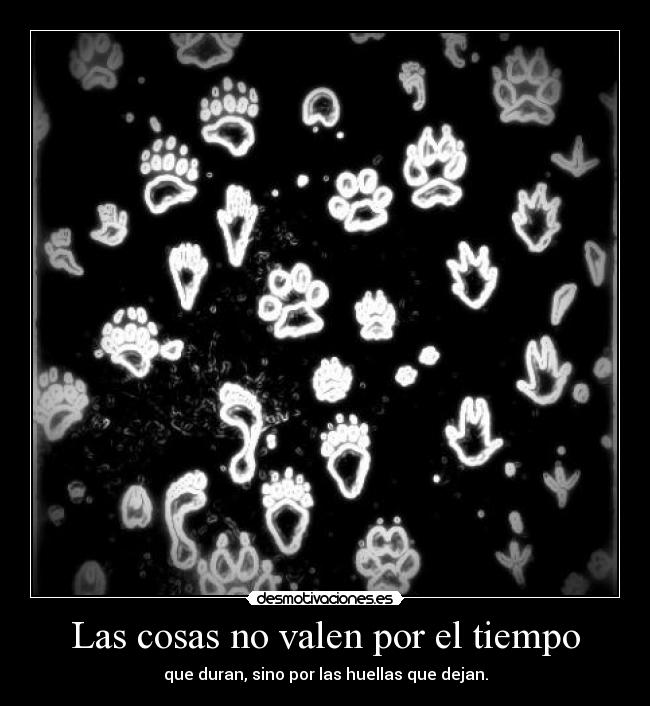 Imágenes y Carteles de HUELLAS Pag. 11 | Desmotivaciones