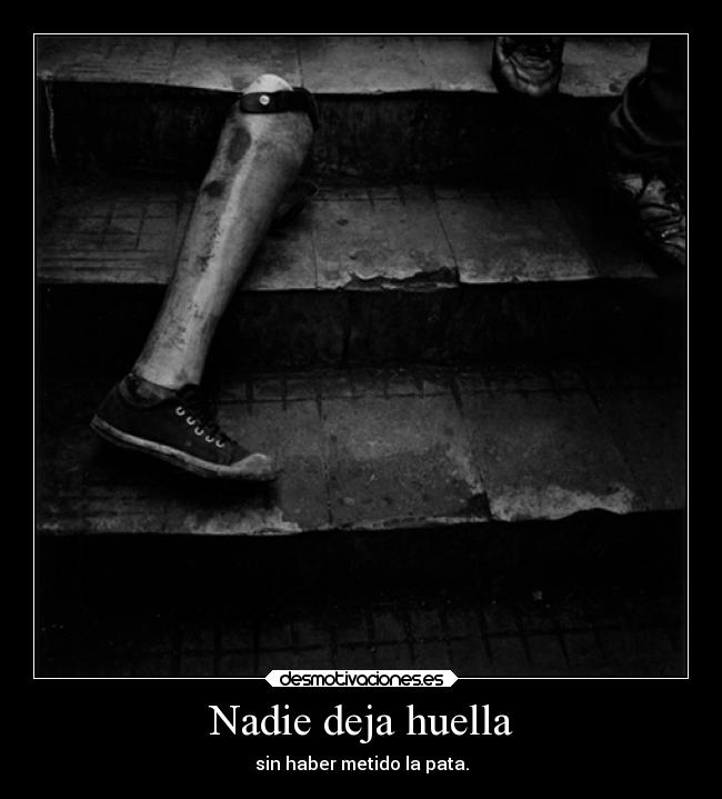 Imágenes y Carteles de HUELLAS Pag. 9 | Desmotivaciones