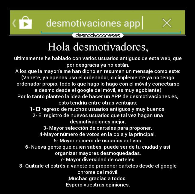 Usuario: vanete | Desmotivaciones