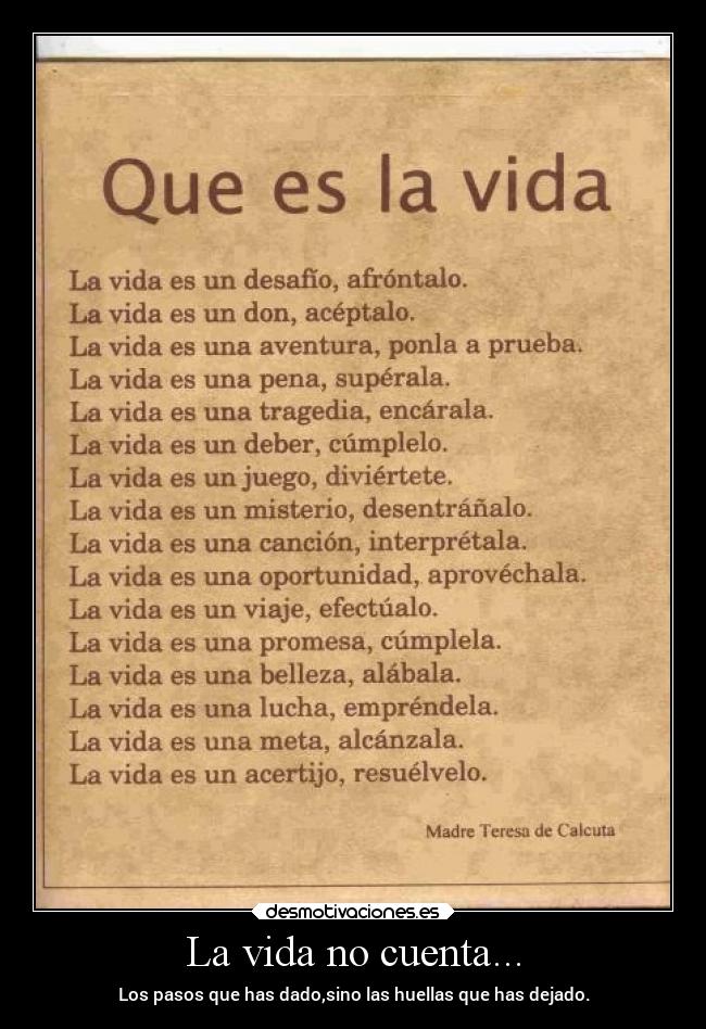 Imágenes y Carteles de HUELLAS Pag. 3 | Desmotivaciones